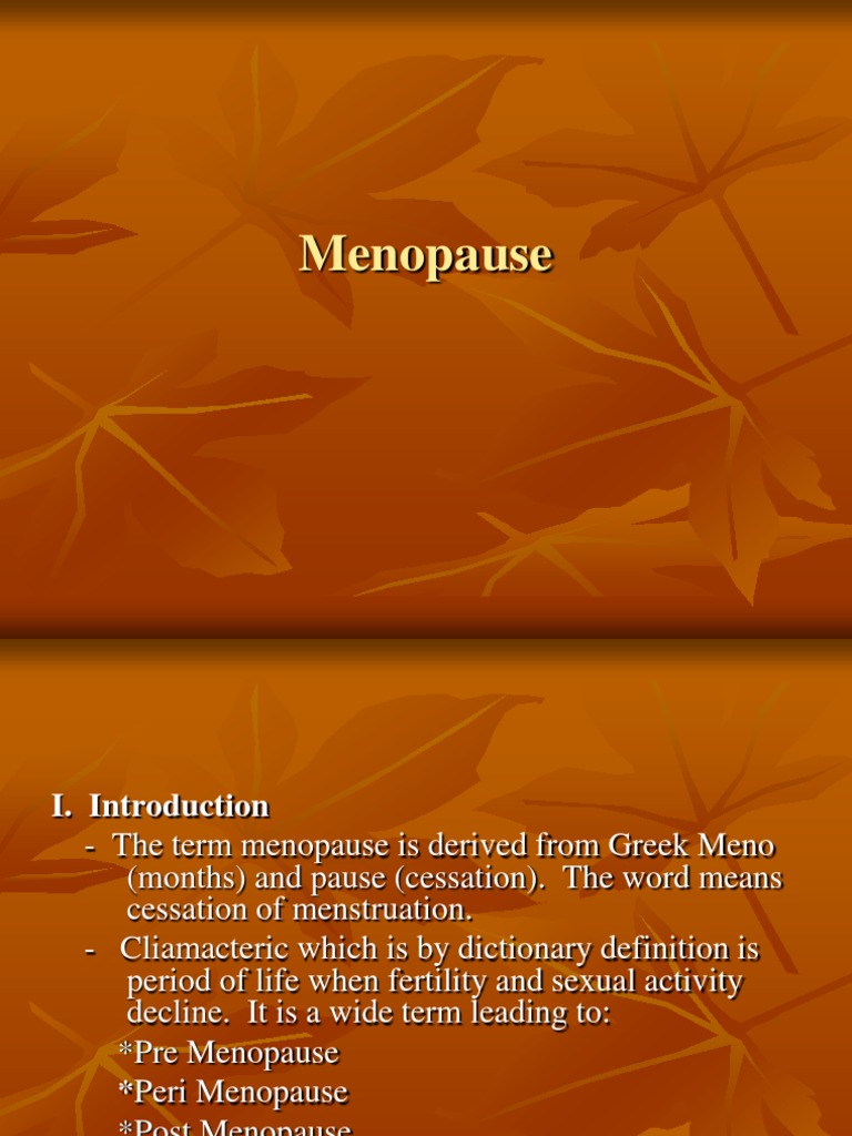 Overview of Menopause and Its Effects | PDF | Menopause | Hormone ...