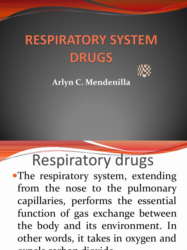 RESPIRATORY SYSTEM DRUGS.pptx | Opioid | Asthma