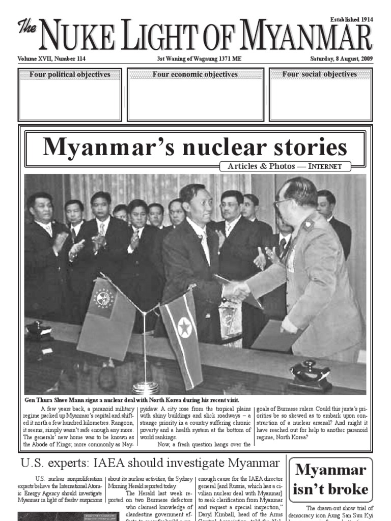 The Nuke Light of Myanmar - 001 | PDF | Myanmar | Nuclear Weapons