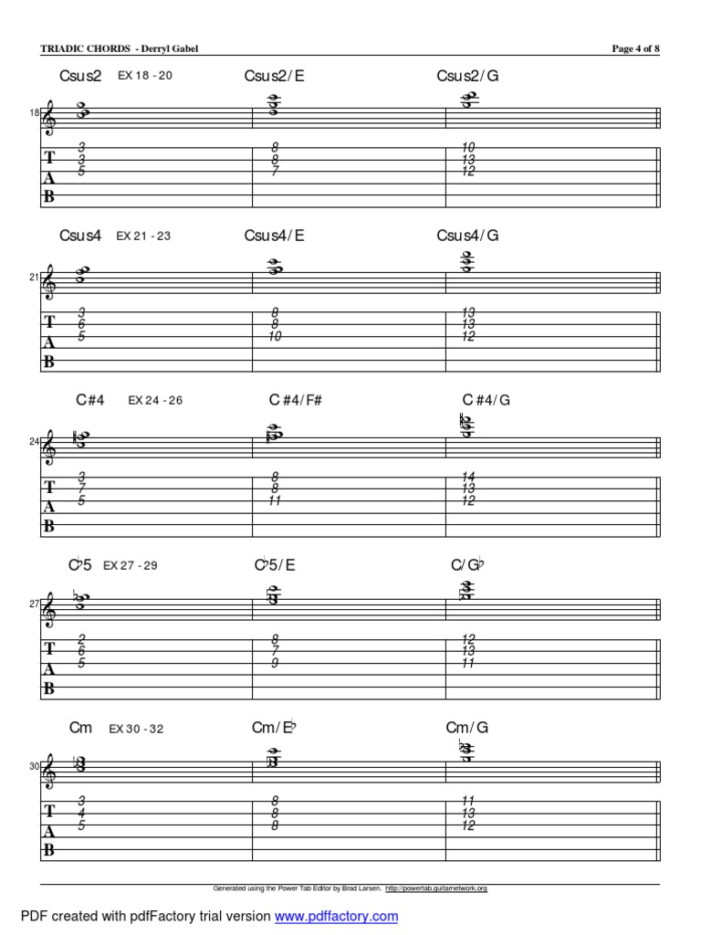 Triadic Chords | PDF