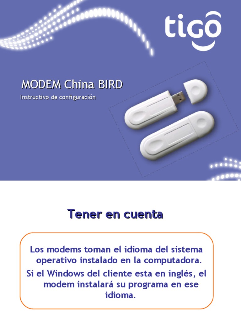 TIGO PY Configuraciones 3G - China Bird - PP | PDF | Informática | Negocios