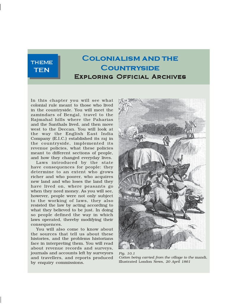 Colonial Impact on Rural India | PDF