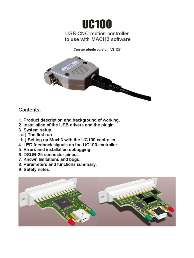 UC100 Users Guide | Installation (Computer Programs) | Usb