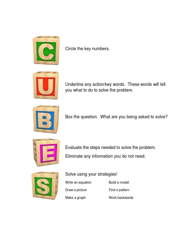 CUBES Problem Solving | PDF