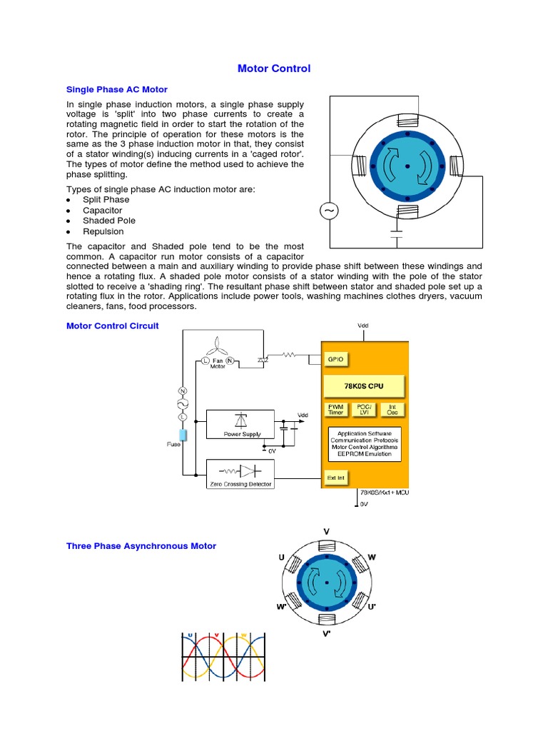 AC Motor Control PDF | Download Free PDF | Electric Motor ...