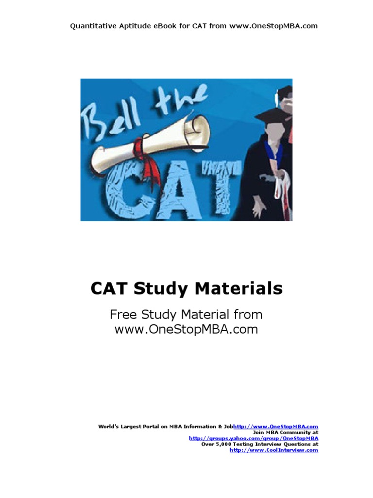 Cat Quantitative Reasoning Math Pdf Quantitative Analyst Prices