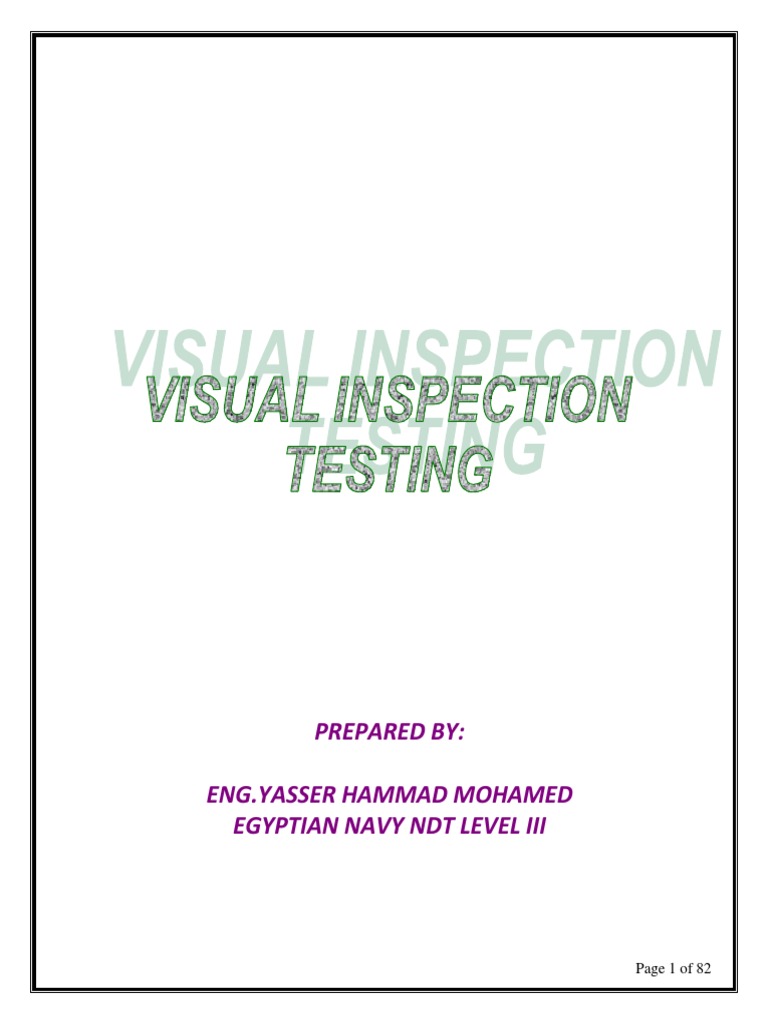 Welding Inspection VT Course-New PDF | PDF | Casting (Metalworking ...