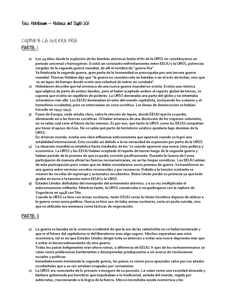 La Guerra Fría - Respuestas de La Guía de Comprensión | PDF | Unión ...