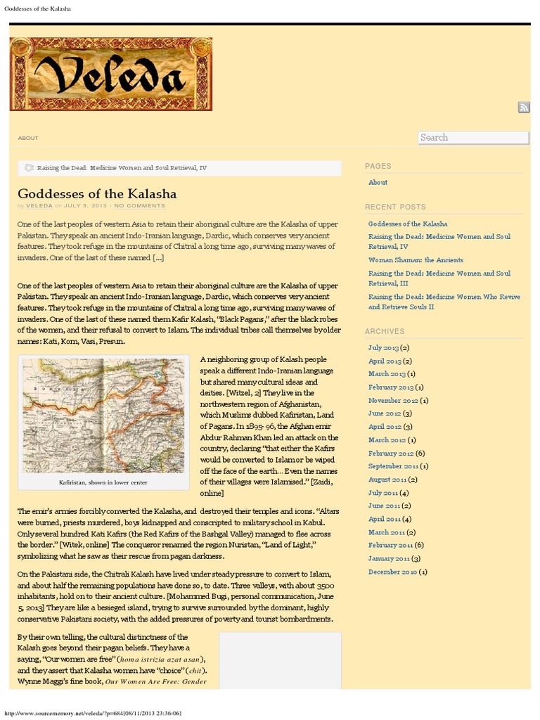 Goddesses of The Kalasha PDF | PDF | Religion And Belief