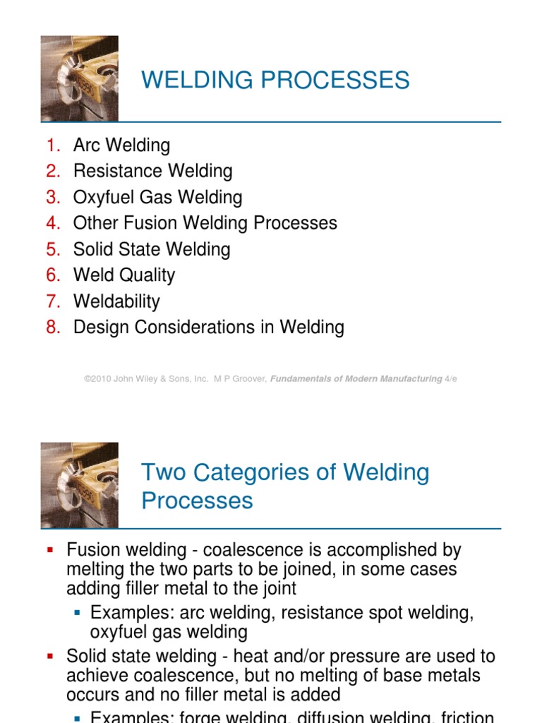 Weld Processes | PDF