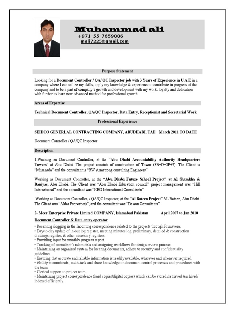 Muhammad Ali CV | PDF | Computing | Computing And Information Technology