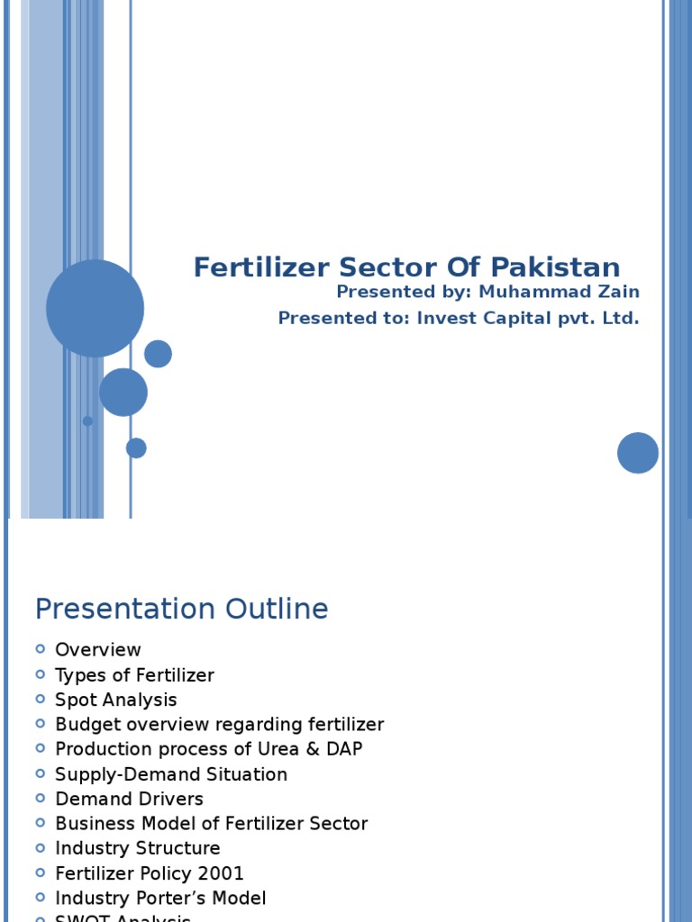 Overview of Pakistan's Fertilizer Sector | PDF | Urea | Fertilizer