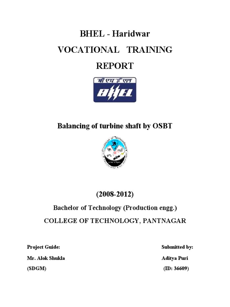 Bhel Training Report | PDF