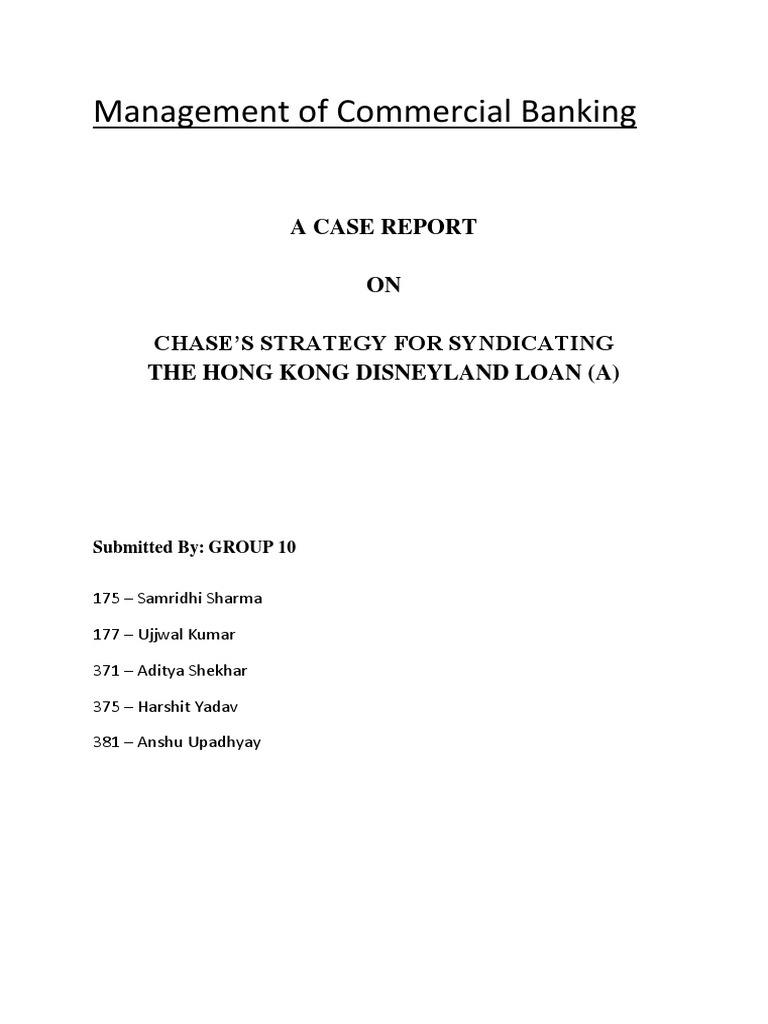 Management of Commercial Banking | PDF | Syndicated Loan | Underwriting
