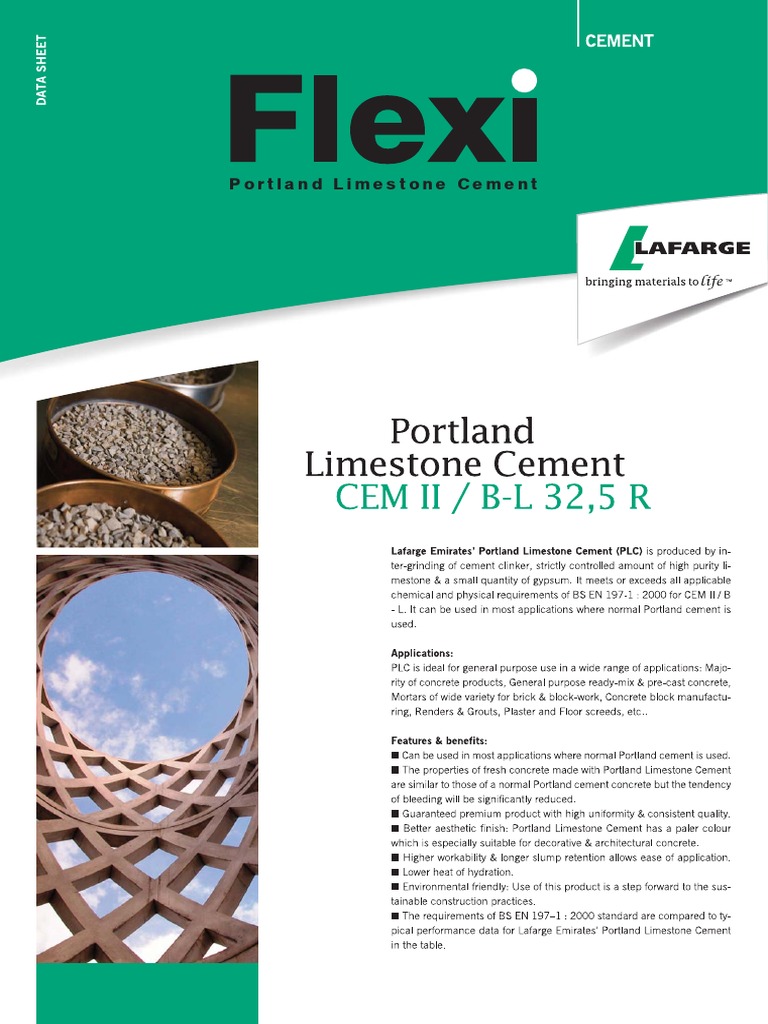 Portland Limestone Cement | PDF
