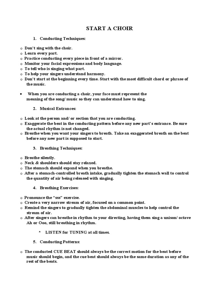 Essential Choir Conducting Guide | PDF | Foreign Language Studies ...