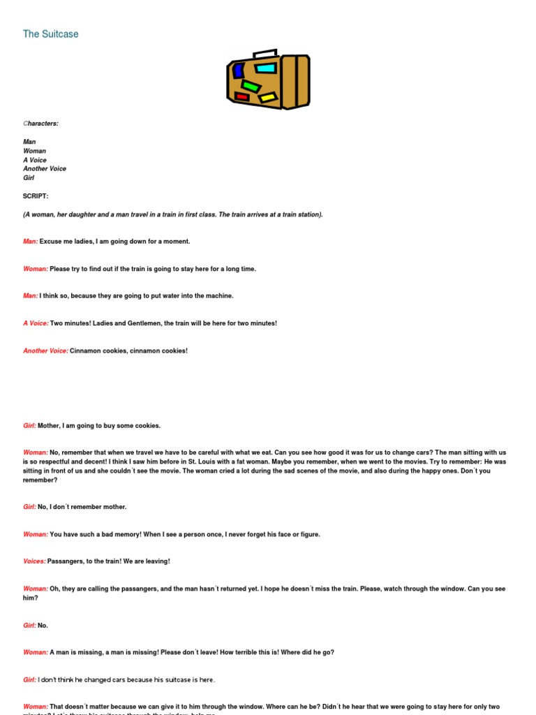 The Suitcase: Haracters | PDF