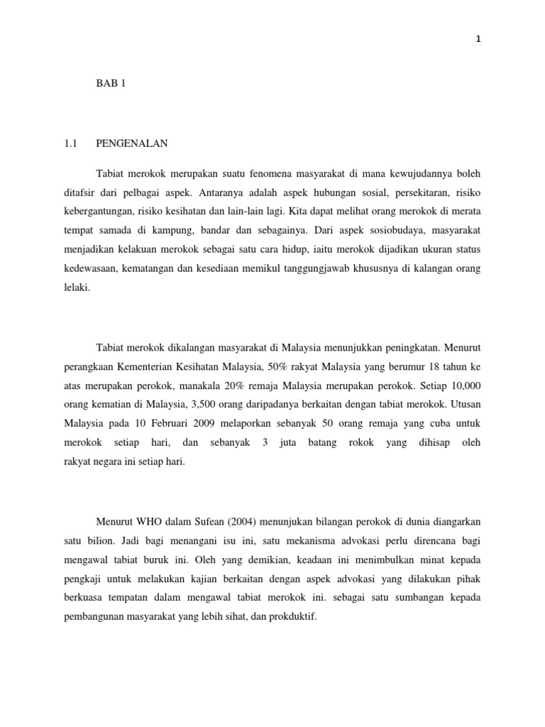 Advokasi Anti-Merokok di Melaka | PDF | Gaya Hidup