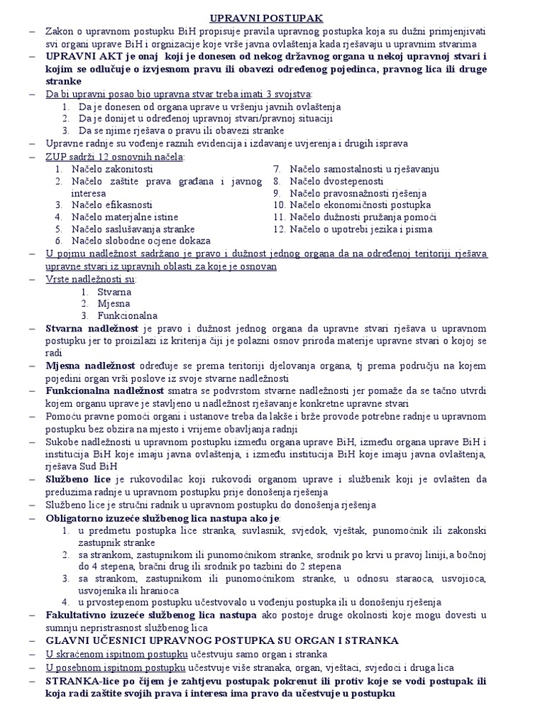 Upravni Postupak | PDF