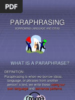 Paraphrasing Skills For RRL Writing - How To Paraphrase Effective | PDF ...