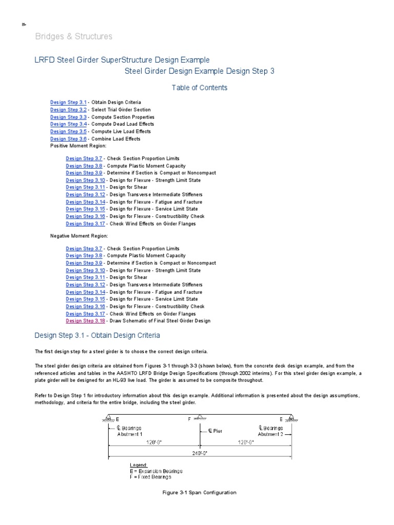 LRFD Steel Girder SuperStructure Design Example - LRFD - Design ...