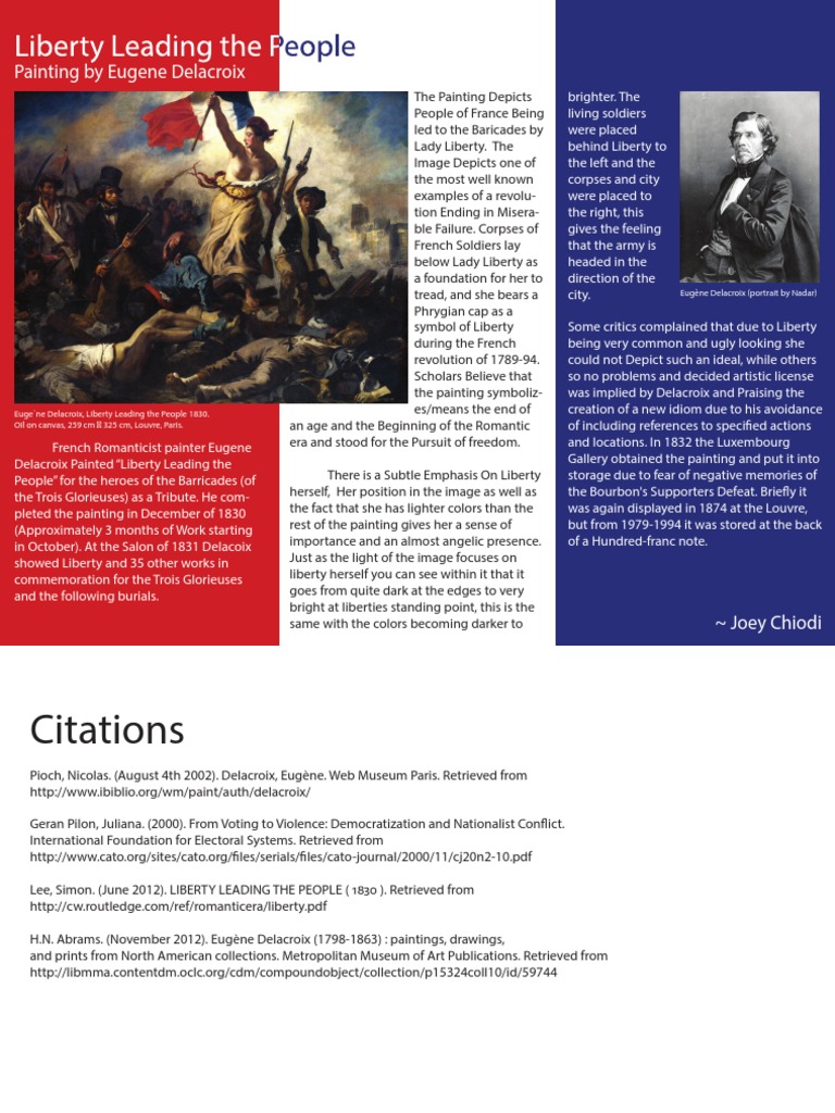 Liberty Leading The People Report PDF | PDF | Paintings | Plastic Arts