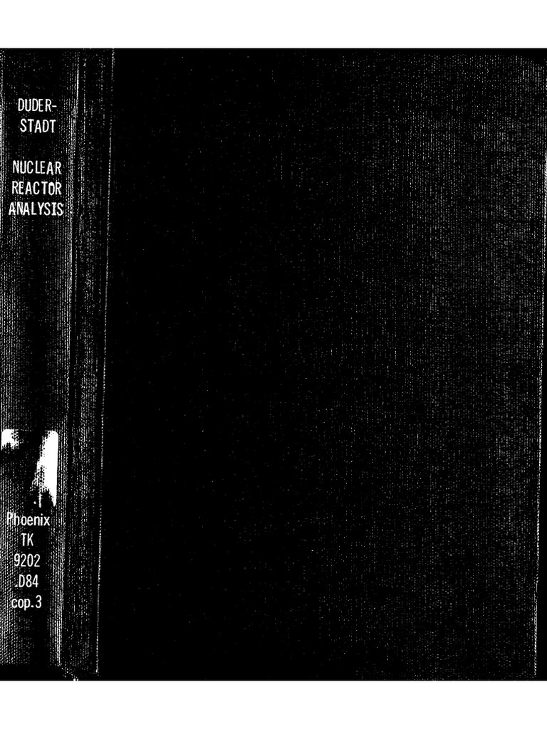 Nuclear Reactor Analysis PDF | PDF