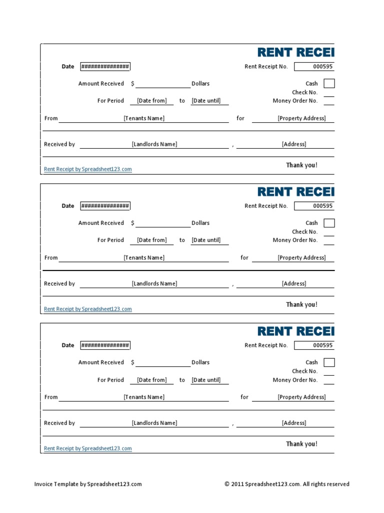 rent-receipt.xls | License | Receipt