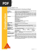 SikaGrout® - 114 - PDS PDF | PDF