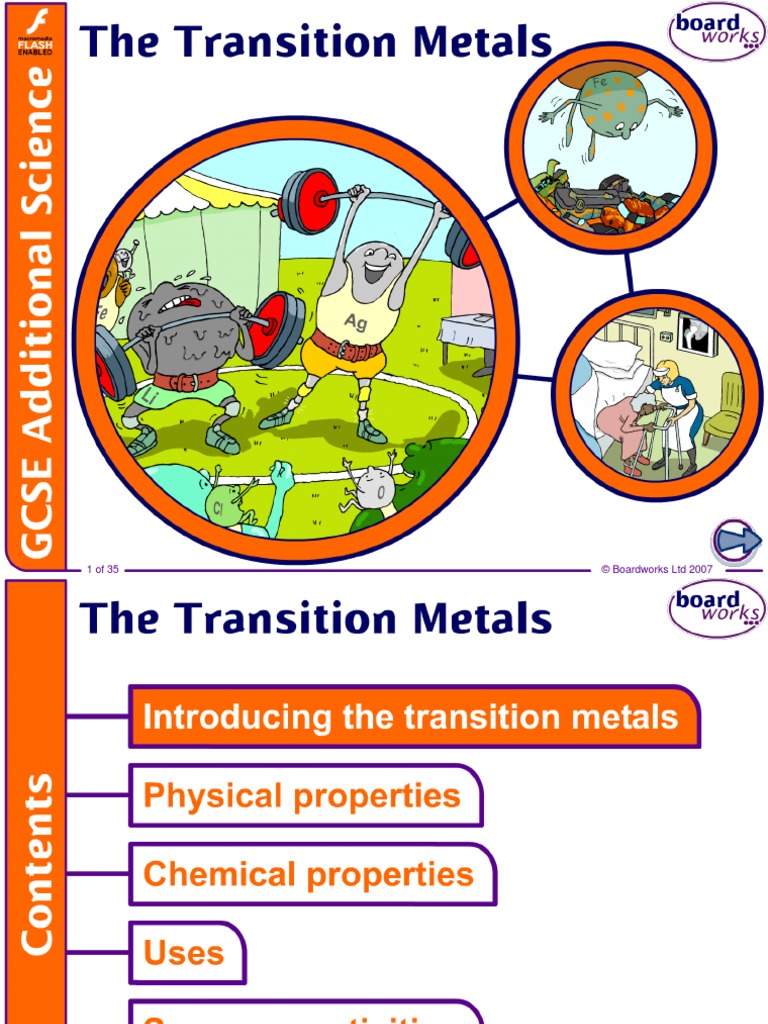 Transition Metals For Class | PDF | Oxide | Rust