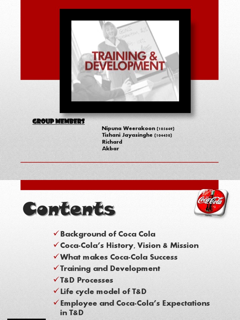Training and Development | PDF | Coca Cola | Cola