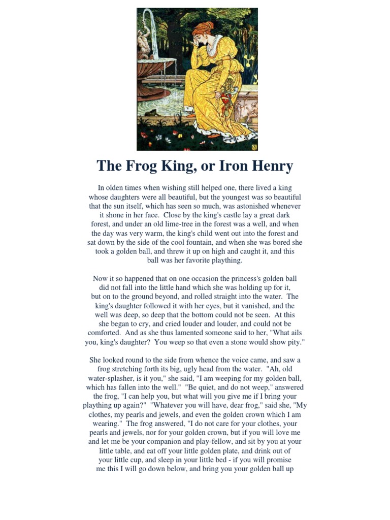 The Frog King, or Iron Henry | PDF