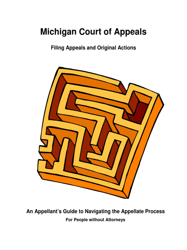 Michigan Court of Appeals Appellant Manual | PDF | Nolo Contendere ...