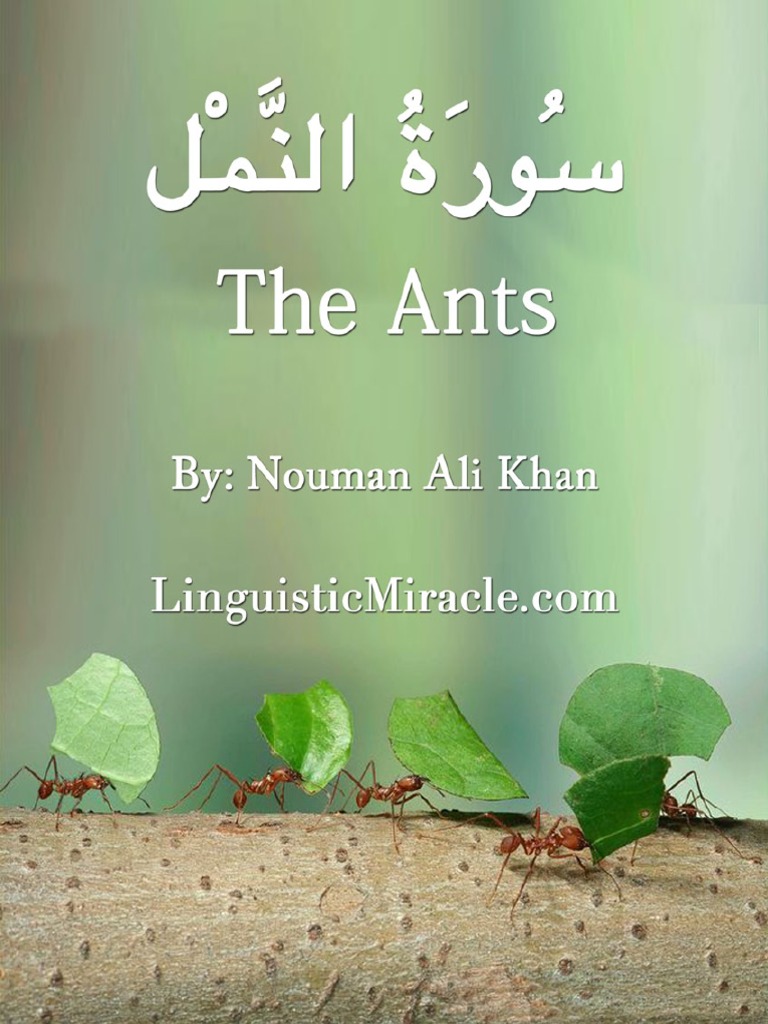 27 Al Naml The Ants LinguisticMiracle PDF | PDF | Moses In Islam | Quran