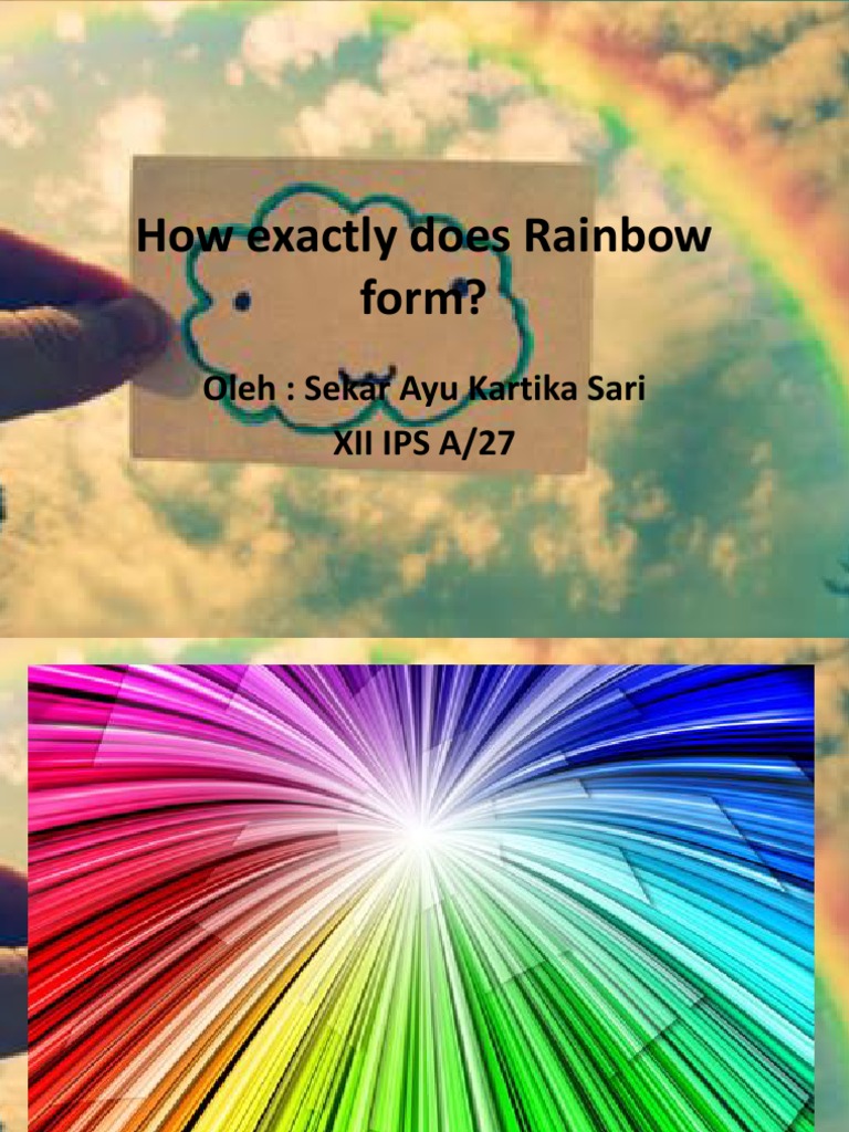 How Rainbows Form Explained | PDF