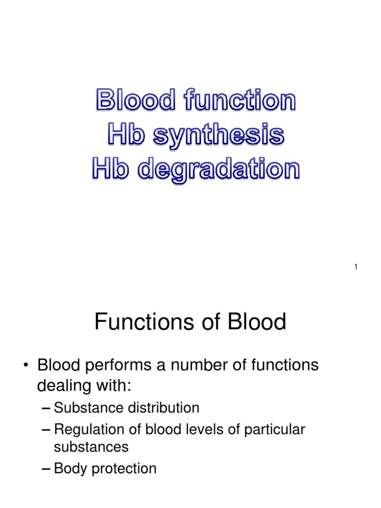 HEMOGLOBIN METABOLISM.pptx | Hemoglobin | Blood