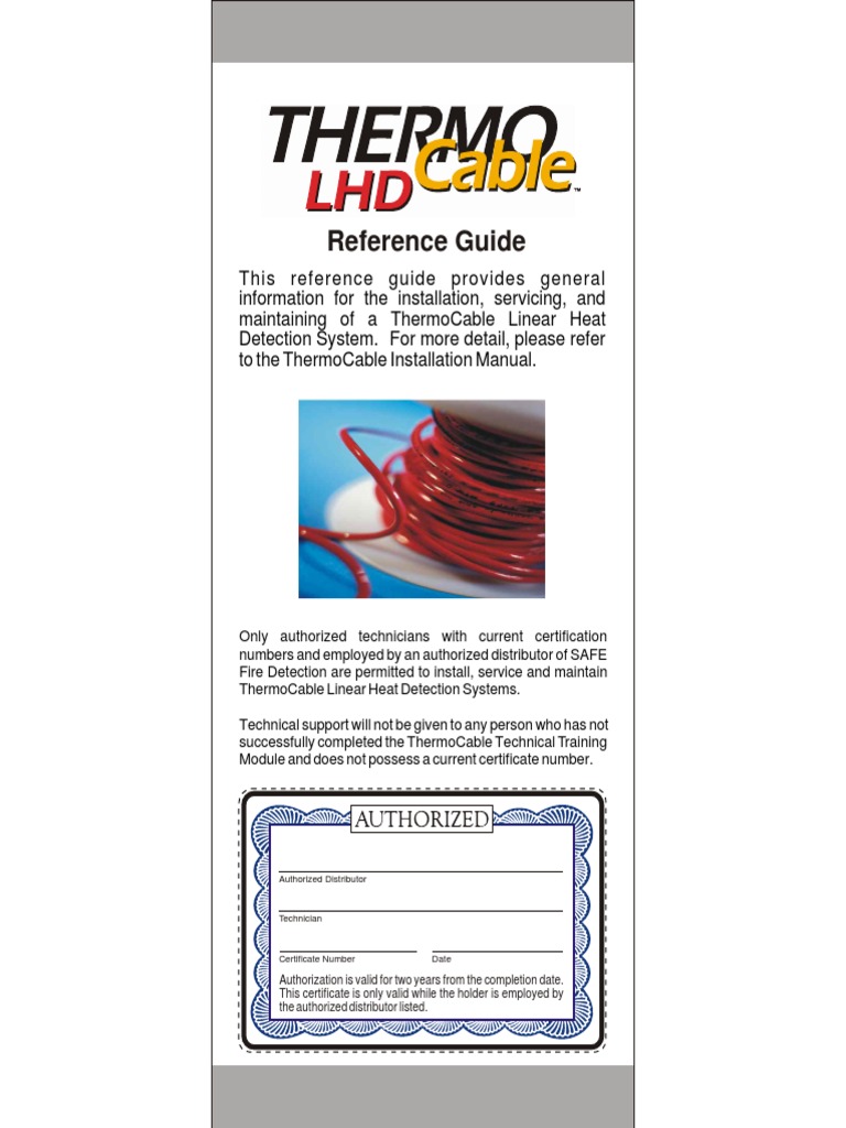ThermoCable Reference Guide v1.2 PDF | PDF | Electrical Connector | Cable