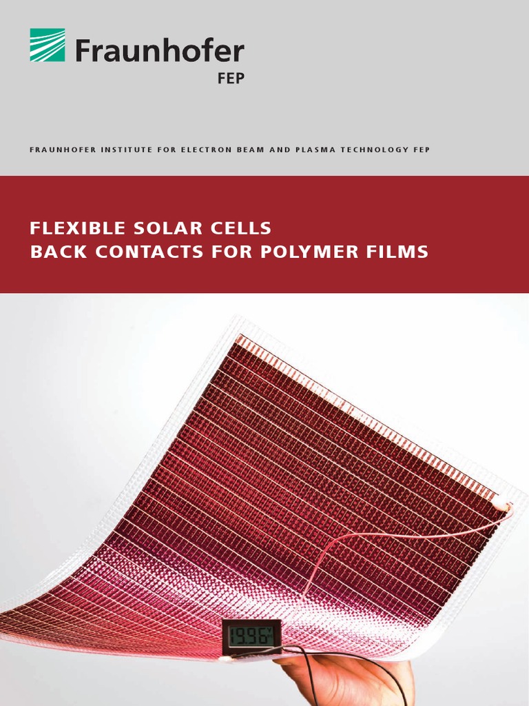 Flexible Solar Cell Back Contacts | PDF | Science & Mathematics | Computers