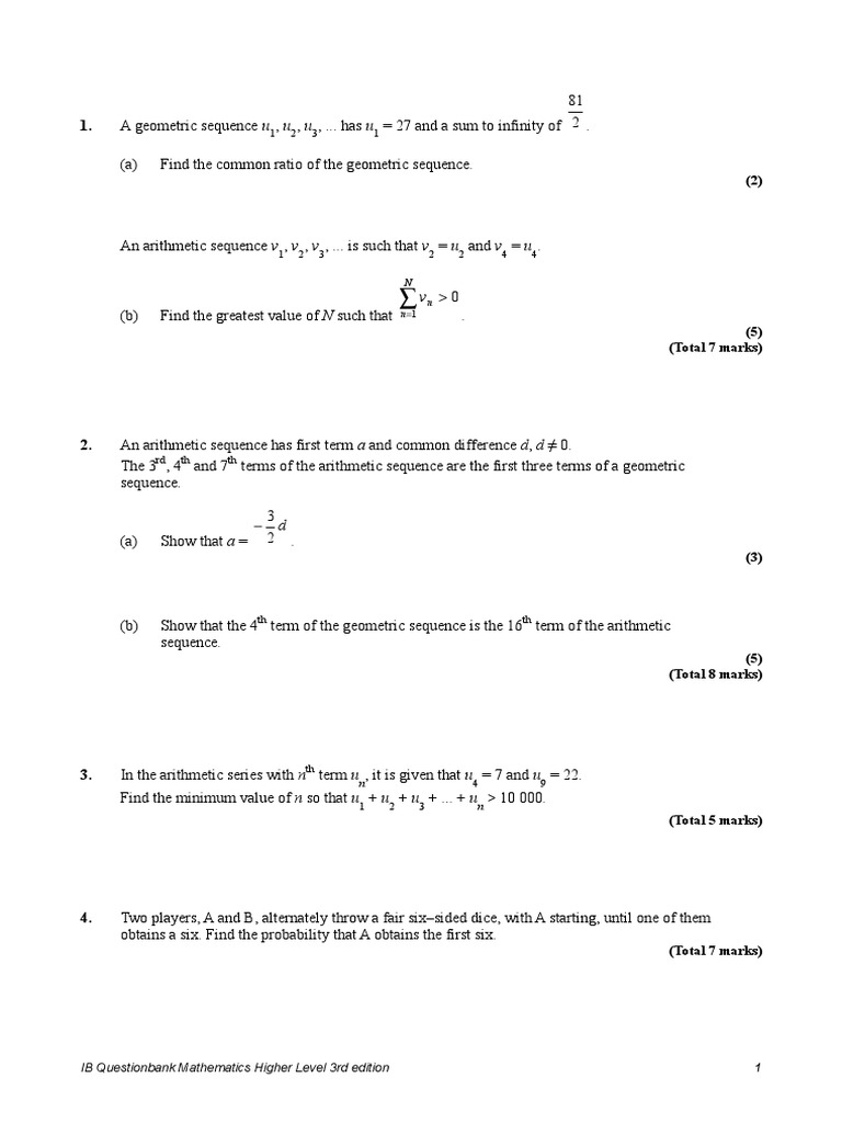 Sequences and Series | PDF | Summation | Sequence