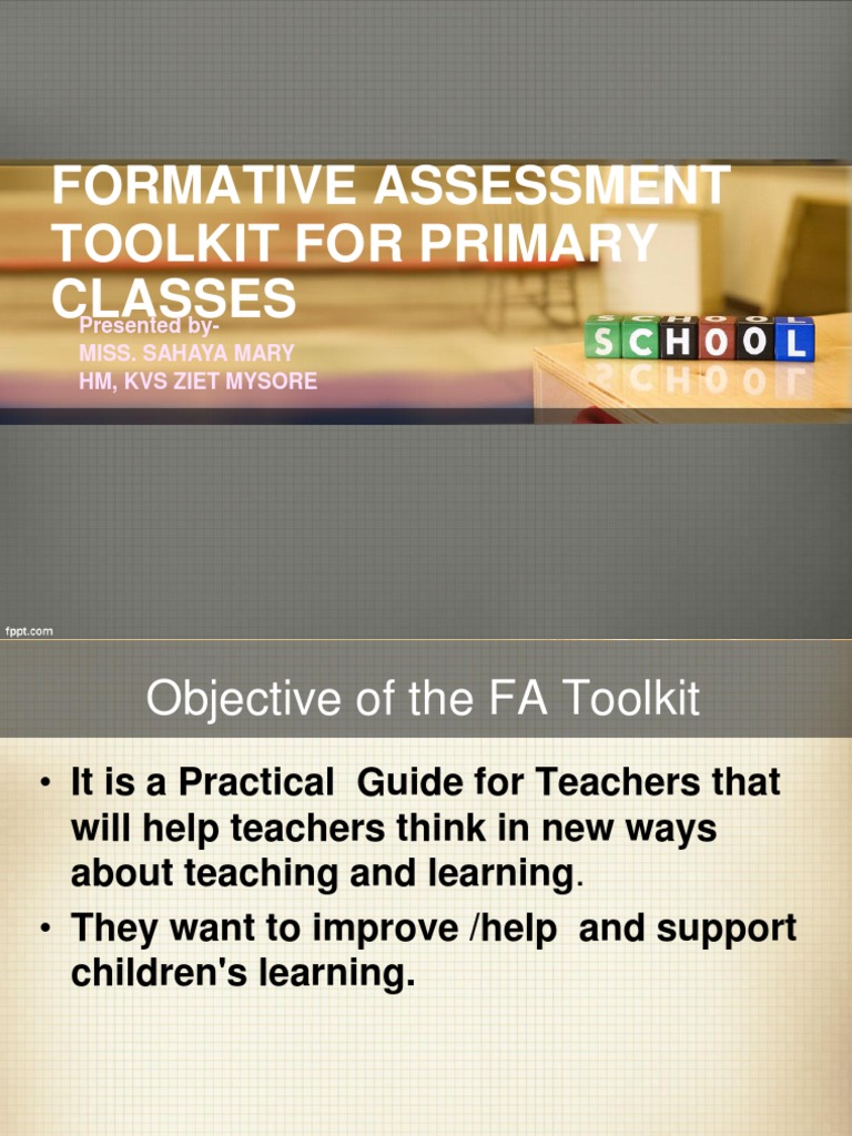 Formative Assessment Toolkit for Teachers | PDF | Educational ...