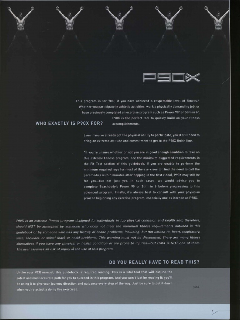 P 90 X Fitness Guide | PDF