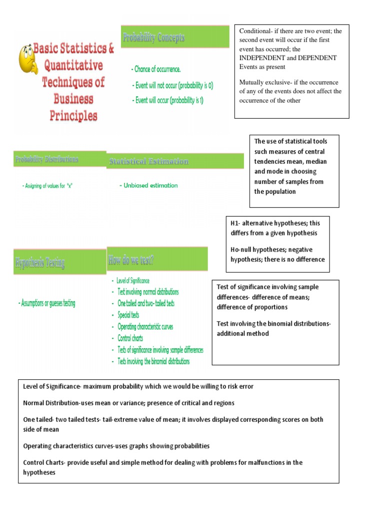 Production and Opearations Management:Statistics Review | PDF ...
