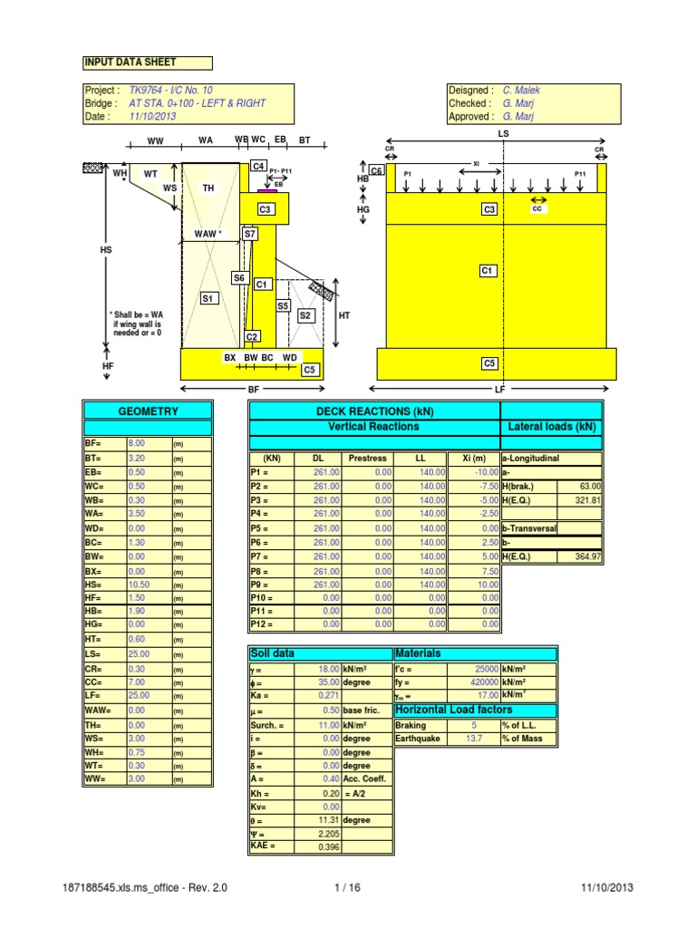 Abutment | PDF | Building Engineering | Quantity