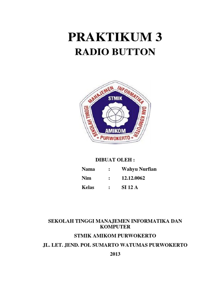Modul Pemrograman Mobile "Radio Button" | PDF | Komputer