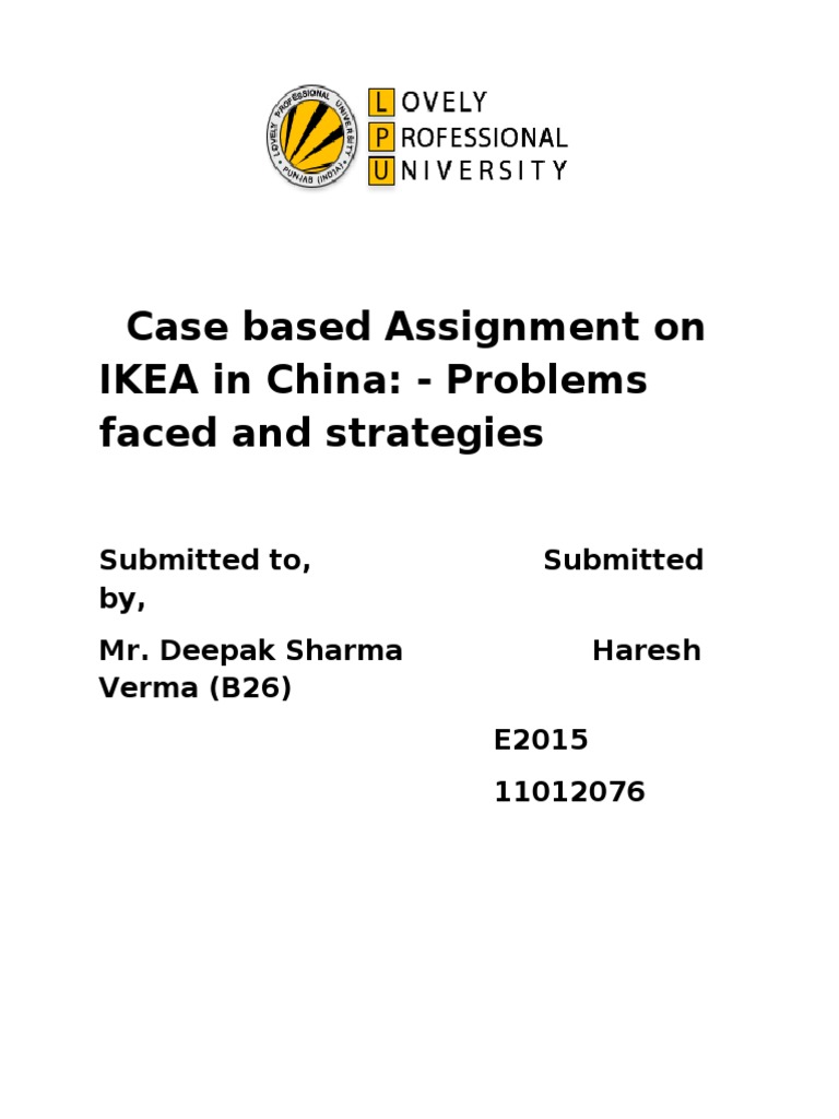 Problems Faced by Ikea in China.. Case Study | PDF | Retail | Marketing ...
