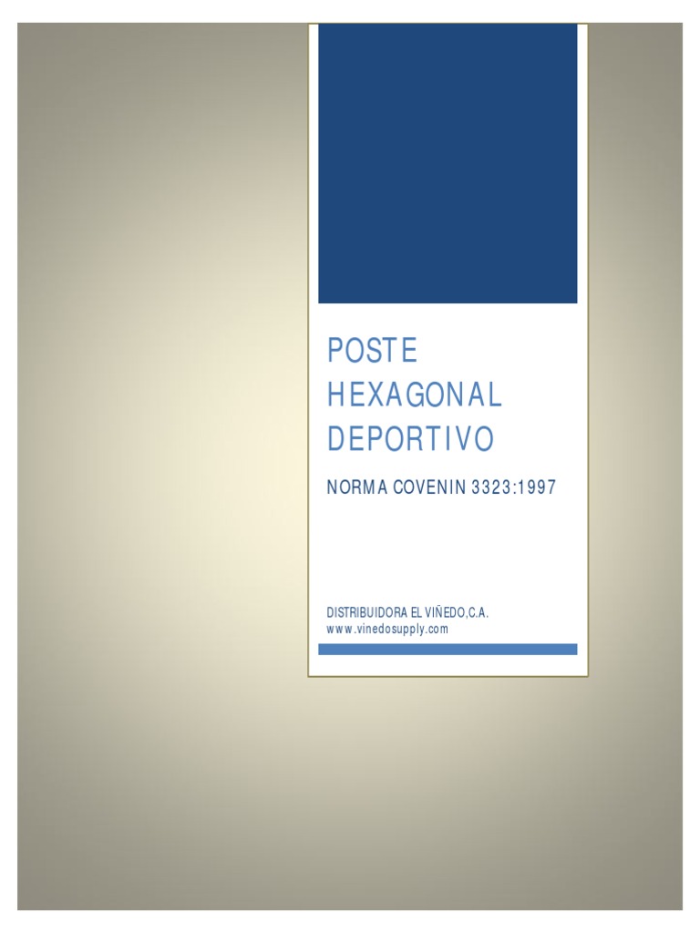 Poste Hexagonal Deportivo 9-12 Metros | PDF