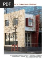 Stone Cladding Fixing Methods Overview | PDF | Adhesive | Wall
