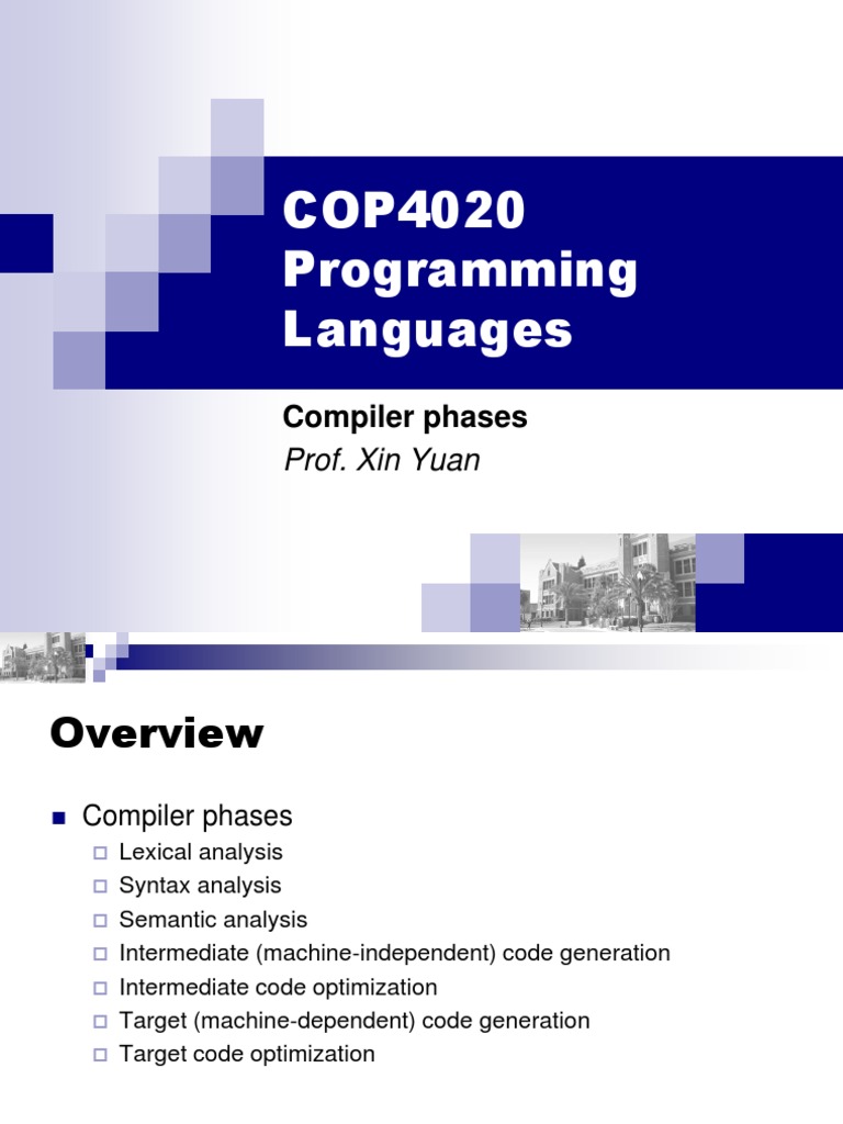 Compiler Phases | PDF | Compiler | Parsing Compiler Phases | PDF | Compiler | Parsing