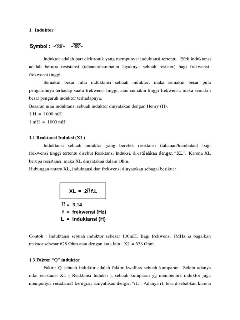 Efek Induktansi | PDF