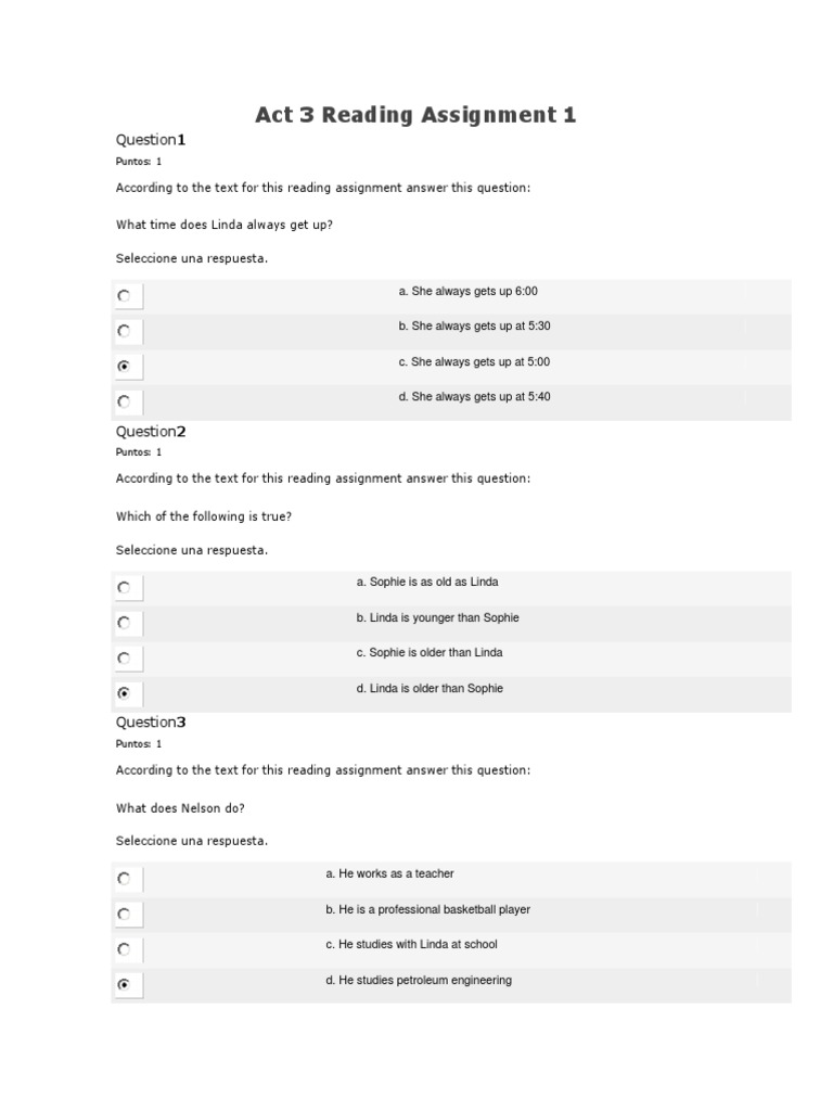 Act 3 Reading Assignment 1 | PDF | Languages
